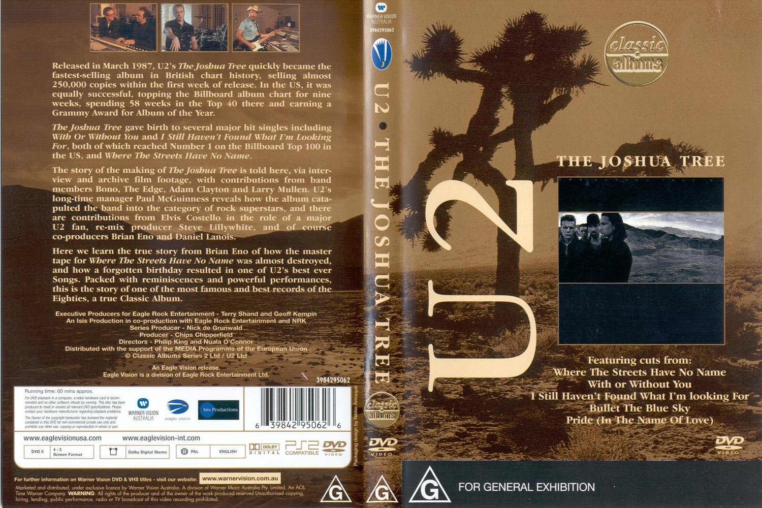 U2 The Joshua Tree : Front | DVD Covers | Cover Century | Over 1.000. ...
